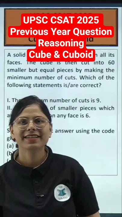 UPSC CSAT Reasoning Previous Year Question 2025 Solved | CSAT PYQ Analysis Prelims Paper 2 ...