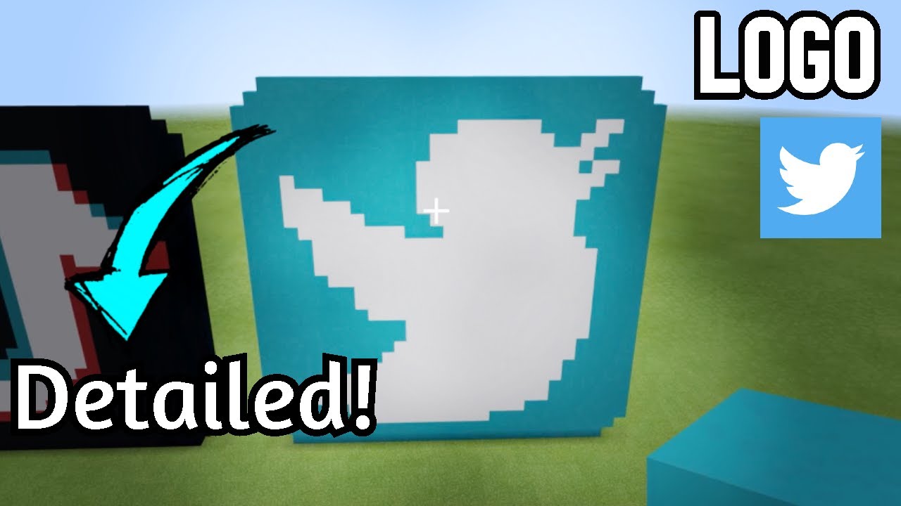 Minecraft: How To Create The Twitter Logo | Easy! | Tutorial (2020 ...
