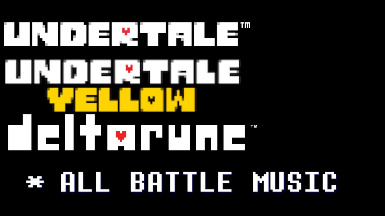 Undertale-Undertale Yellow-Deltarune(1-4) ALL BATTLE THEMES - YouTube