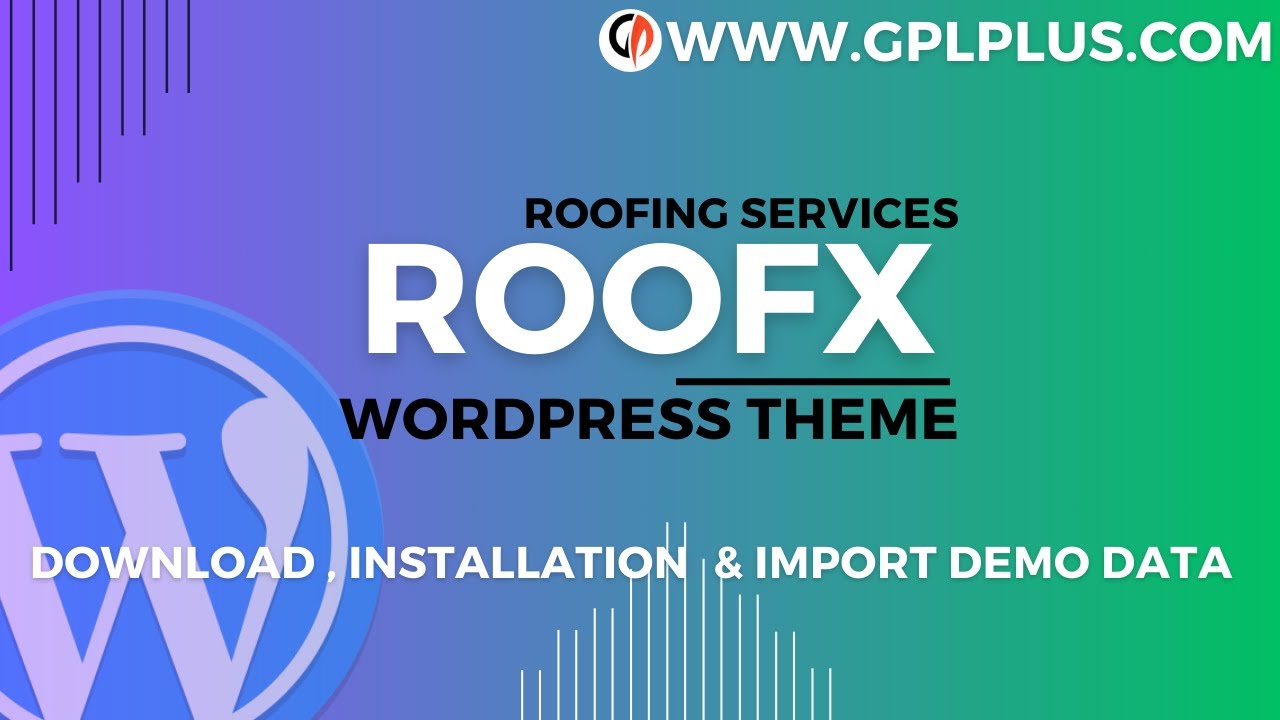 Roofx - Roofing Services WordPress Theme , Download , Installation & Import Demo Data - YouTube
