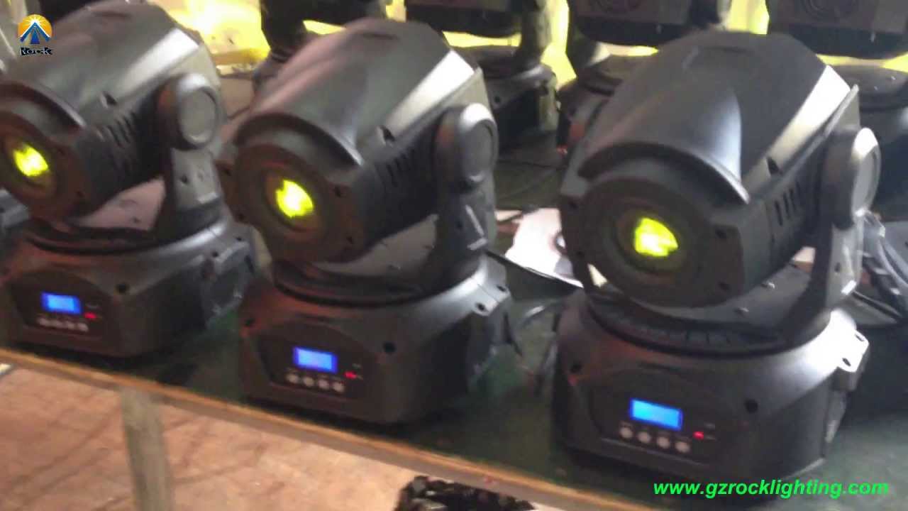 60W LED spot moving head light on our Production Line B - YouTube