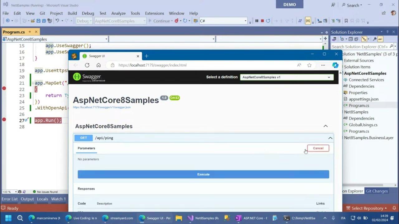 Live Coding: le novità di ASP.NET Core 8.0 e dintorni (prima parte) - YouTube