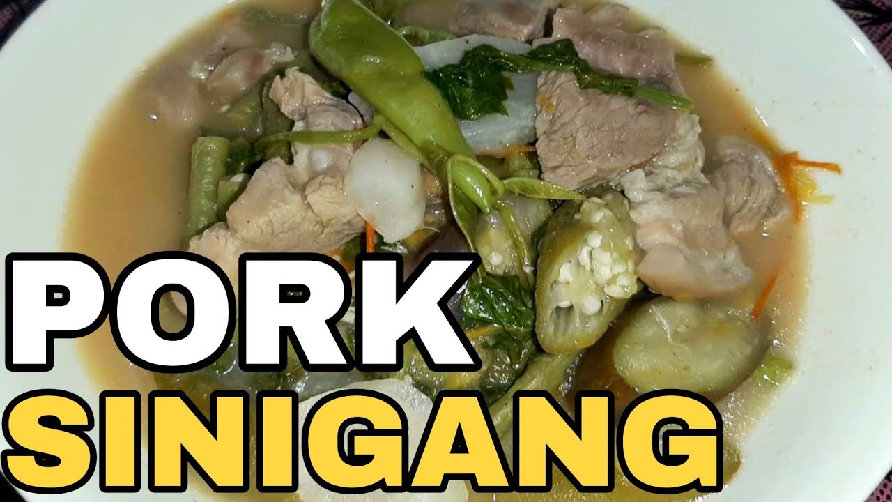 FILIPINO PORK SINIGANG RECIPE |PORK STEW IN TAMARIND | OragonVlogs ...