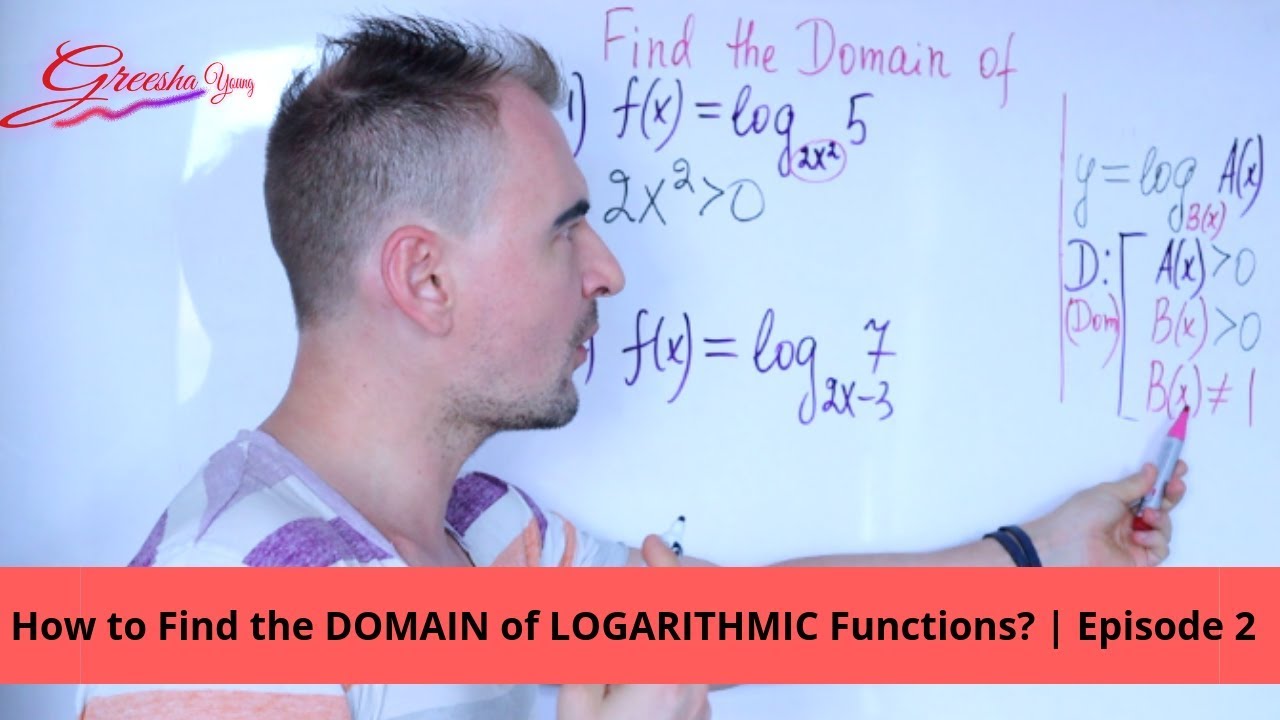 How to Find the DOMAIN of LOGARITHMIC Functions? | Episode 2 - YouTube
