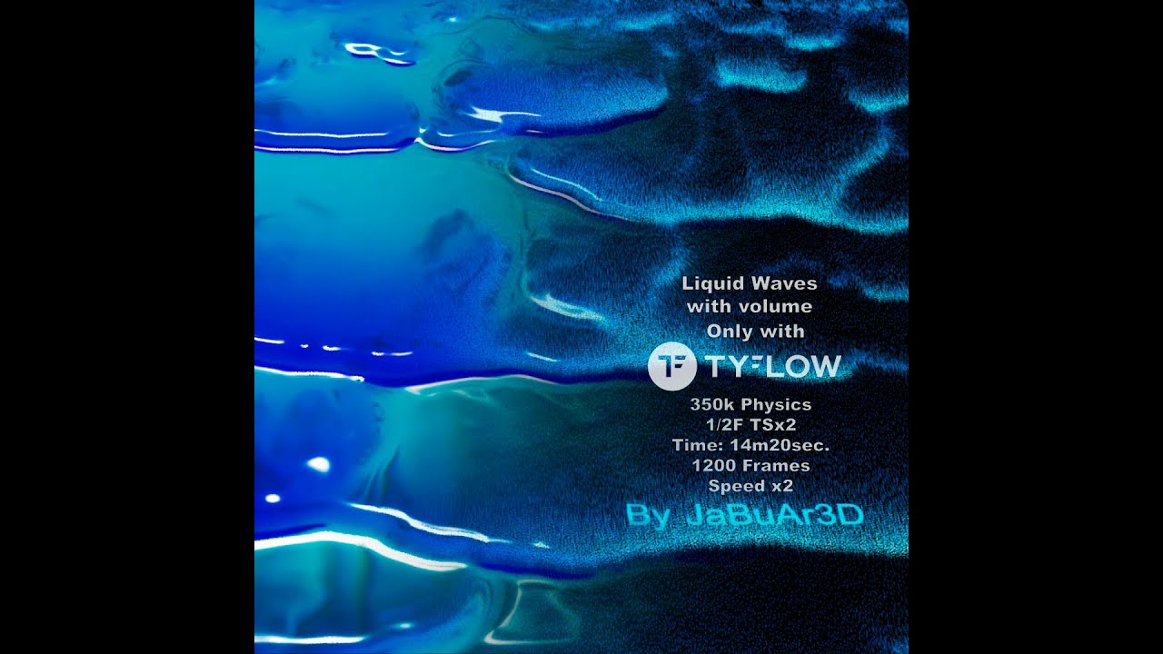 Liquid Waves with volume only with tyflow - YouTube