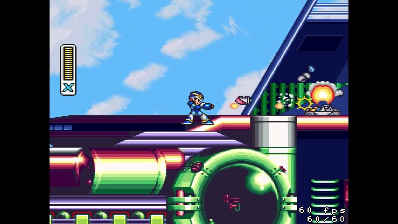 Mega Man X - Storm Eagle's Stage (No Damage, Buster Only) - YouTube