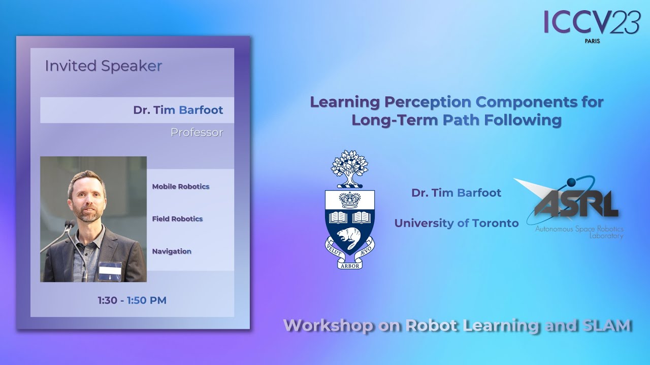 [ICCV'23] Tim Barfoot: Learning Perception Components for Long Term ...