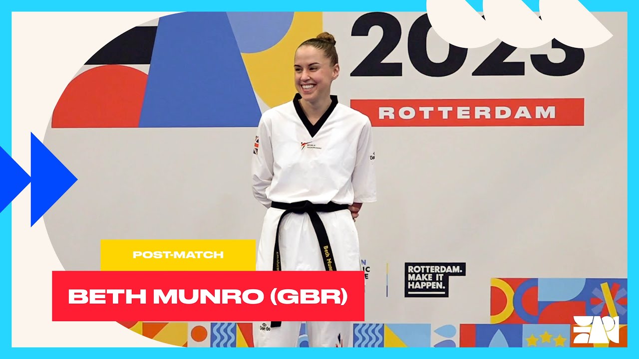 Post-match Beth Munro | Para Taekwondo | European Para Championships ...