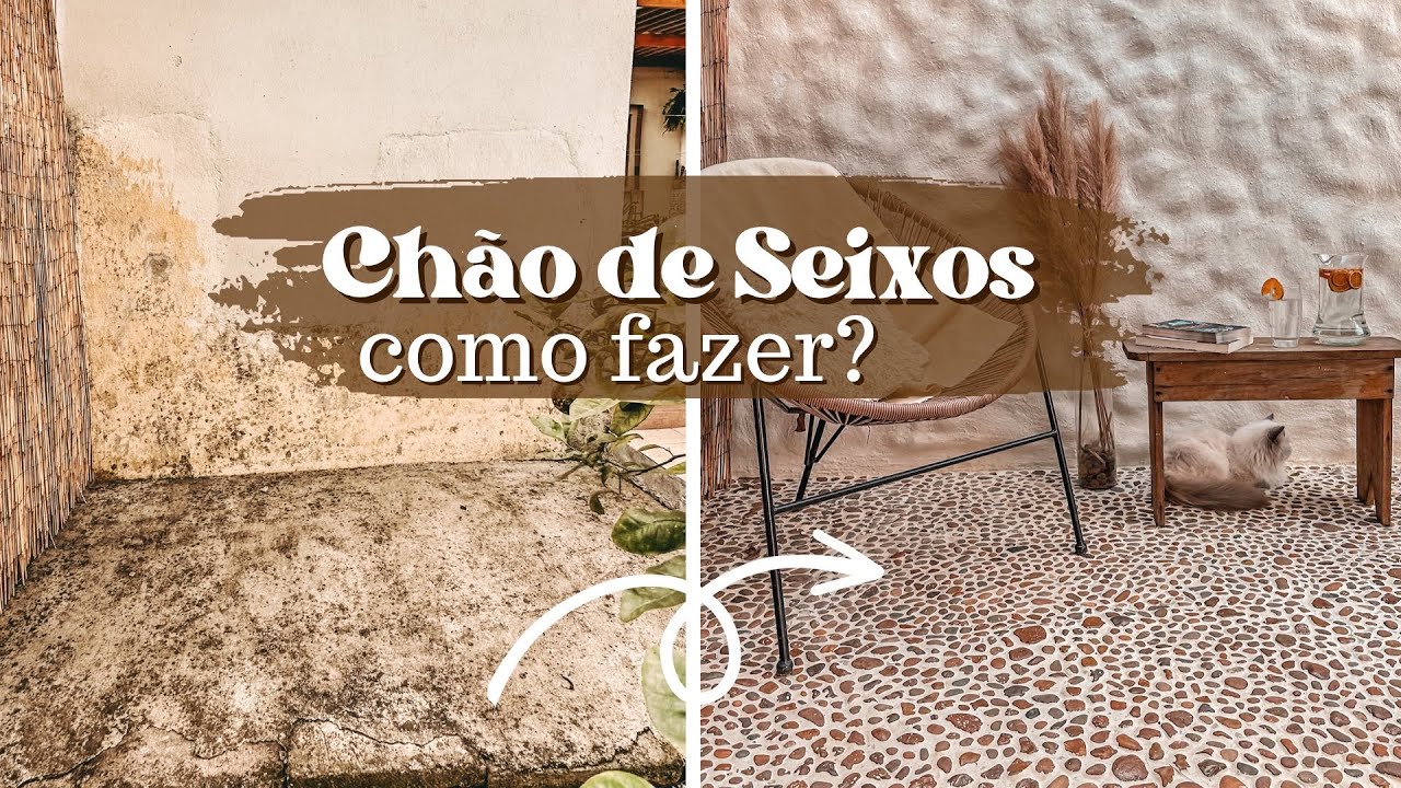 Como fazer Chão de Seixo | Chão de pedra de Rio - YouTube