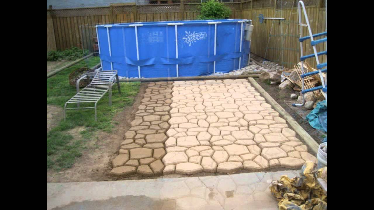 My Pool Walk Way Design! Part 2 - YouTube