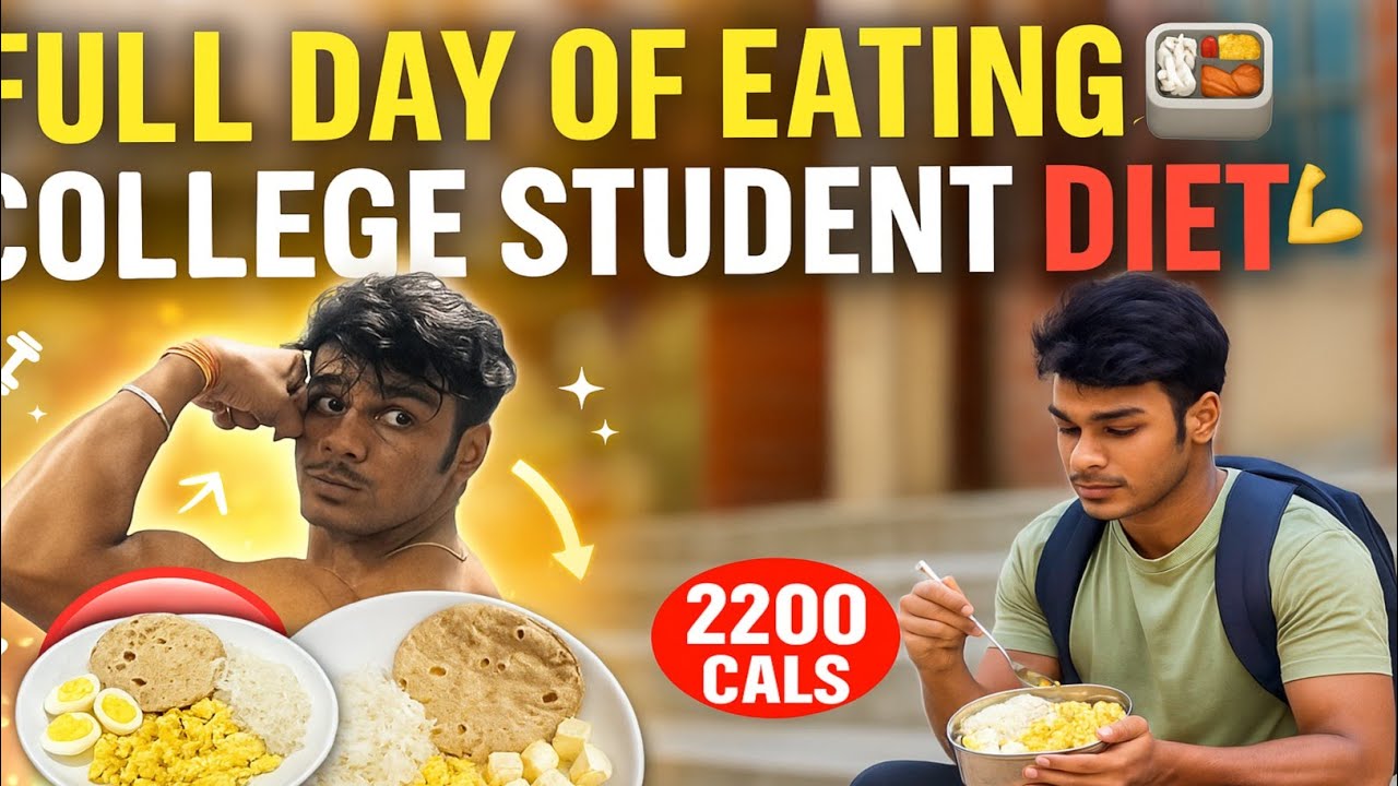 Full Day of Eating in College 🏫 | How I Maintain Diet as a Student on ...