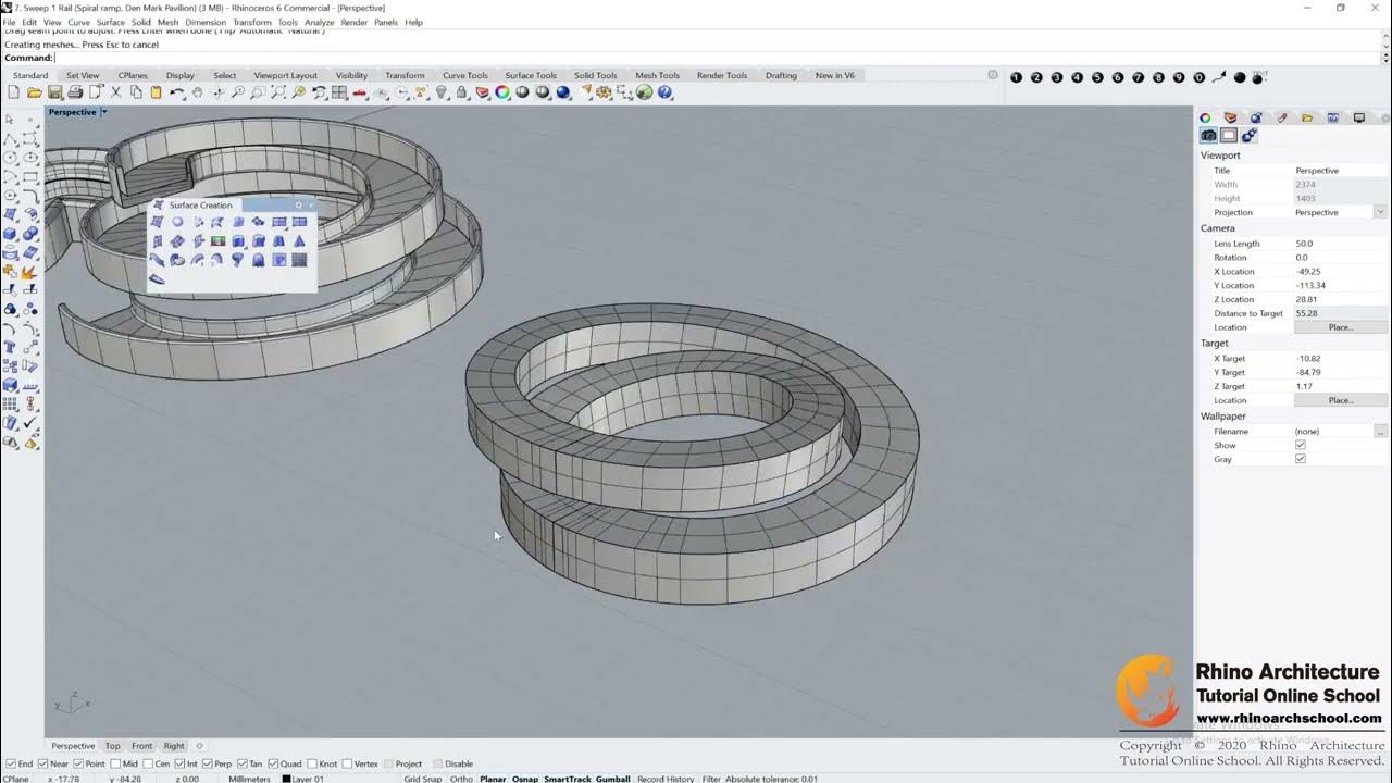 RhinoArchSchool - Rhino Architecture Design Tutorials from Beginner to Advanced - 19 - YouTube