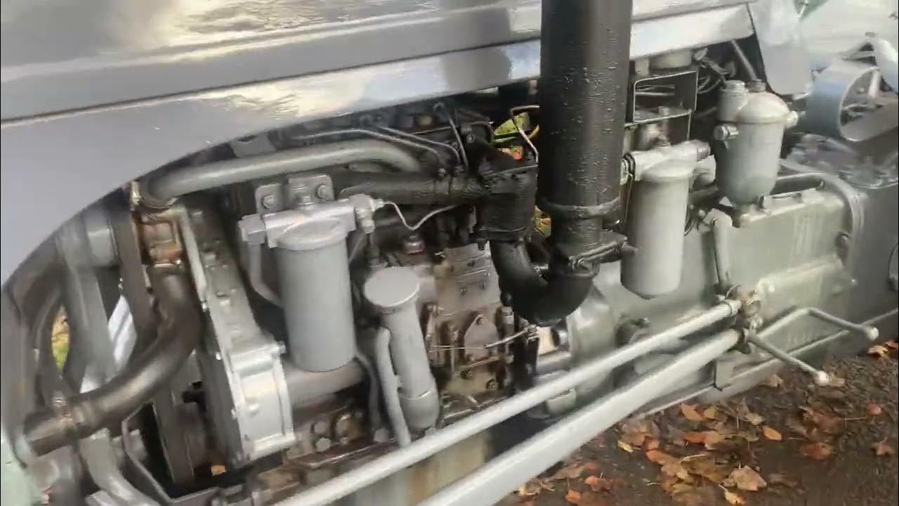 Grey Massey Ferguson TE 20 1947 Perkins P3 diesel conversion - YouTube