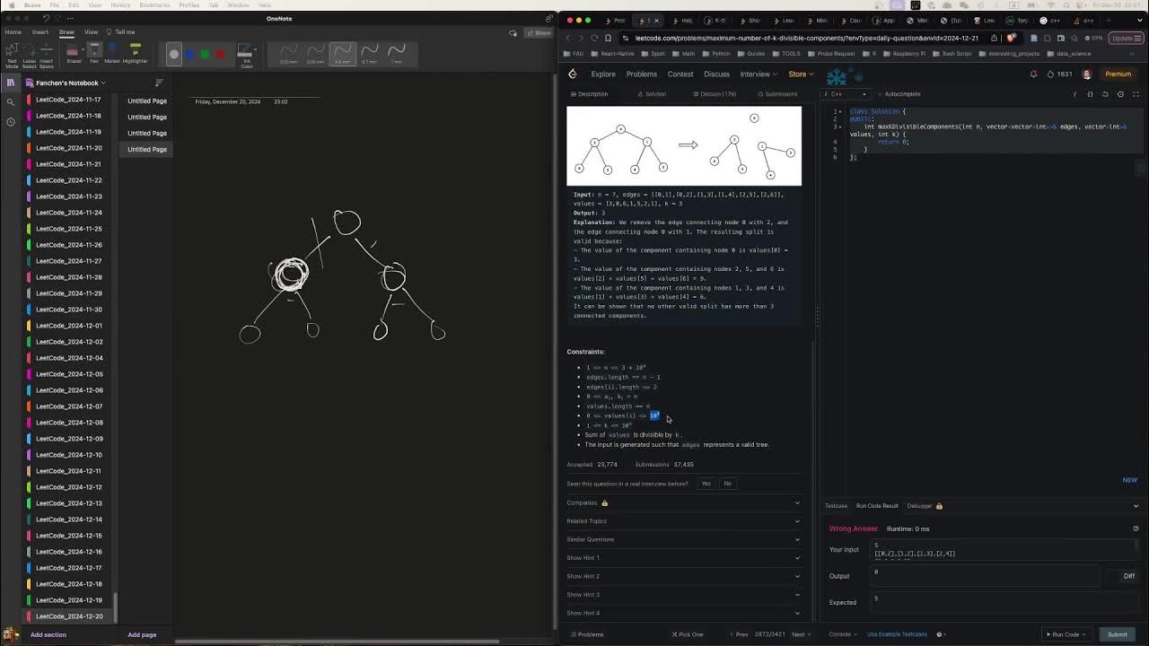2024-12-20 LeetCode 2872 (Incompleto) - YouTube