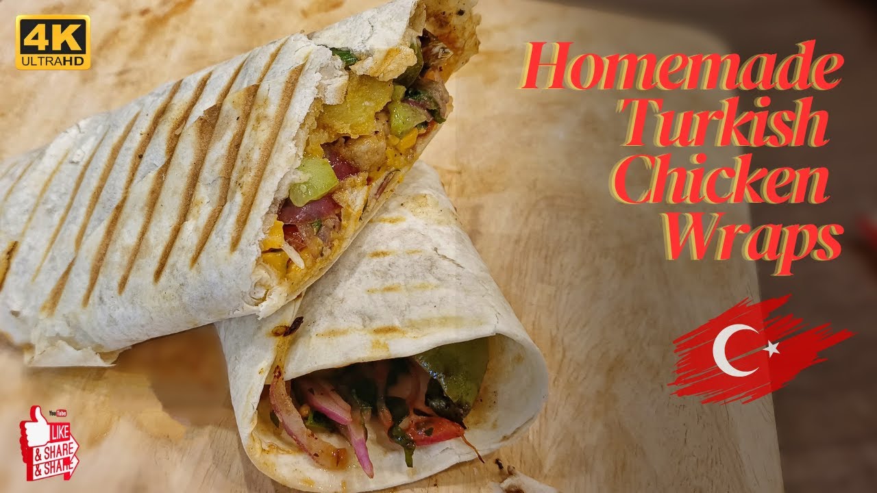 Turkish Chicken Wrap's Recipe | Best Shish Taouk Wraps Recipe # ...