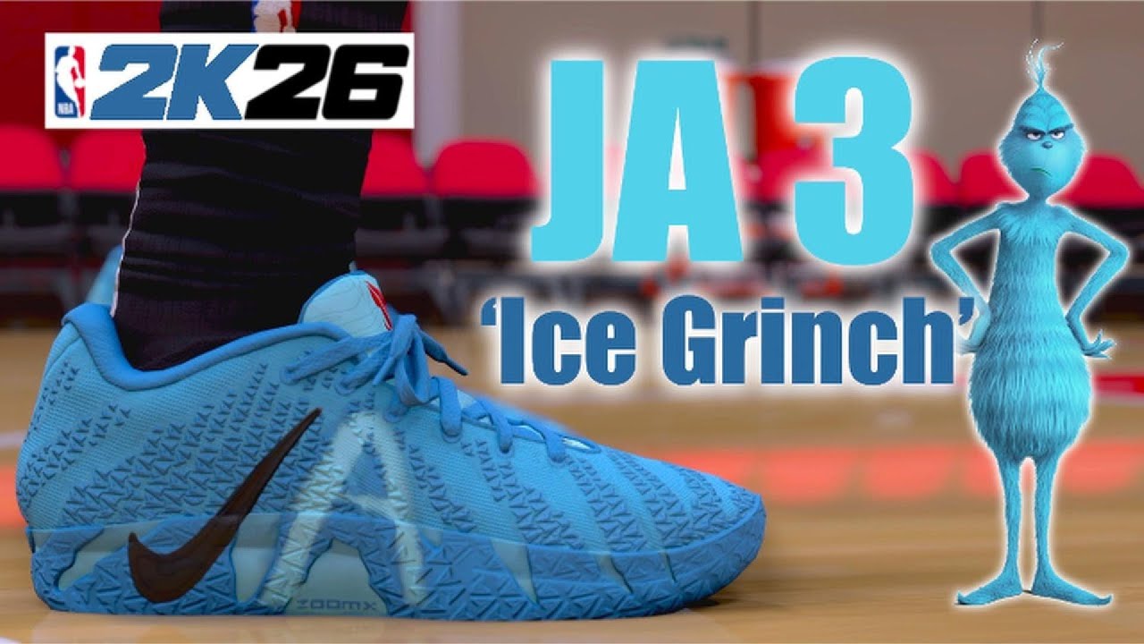 NBA 2K26 Shoe Creator - How to make Ja Morant Nike Ja 3 Custom 'Ice ...