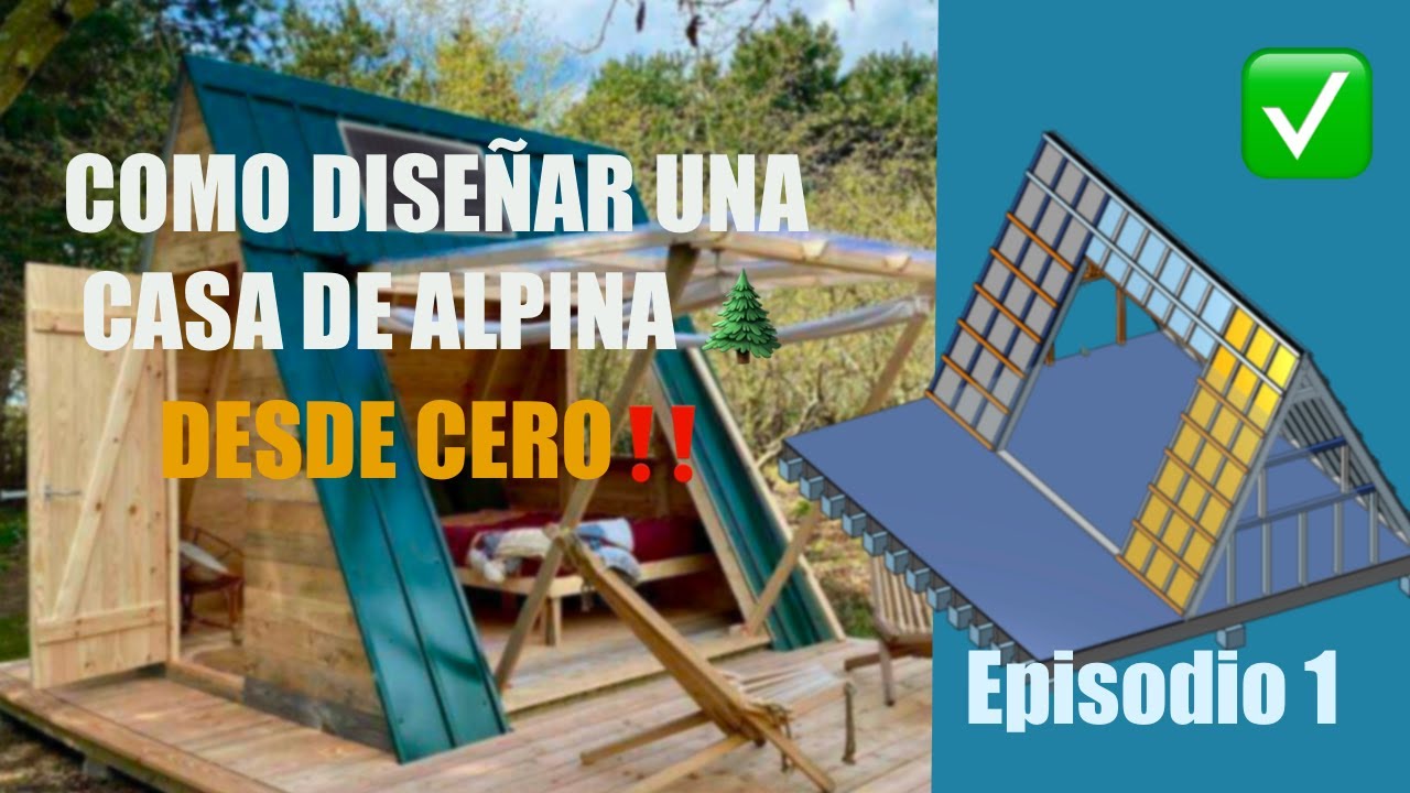 COMO DISEÑAR UNA CASA ALPINA 🏕️DESDE CERO‼️ EN CELULAR PARTE 1 - YouTube