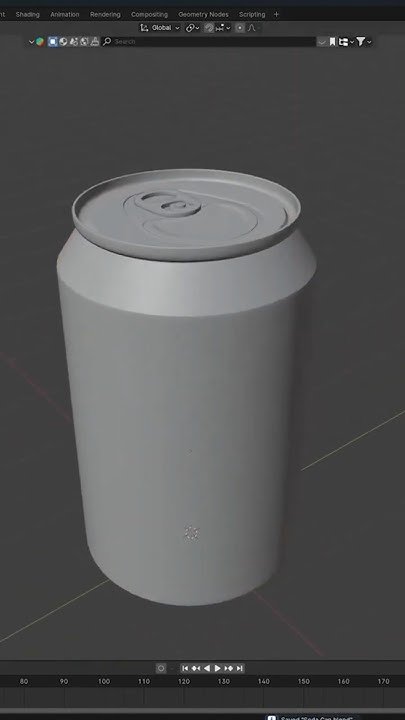 Soda Can Modeling in Blender #3dmodeling #3dmodelingtutorial #shorts - YouTube