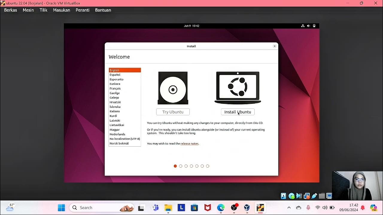 Tutorial menginstal linux ubuntu melalui virtualbox - YouTube