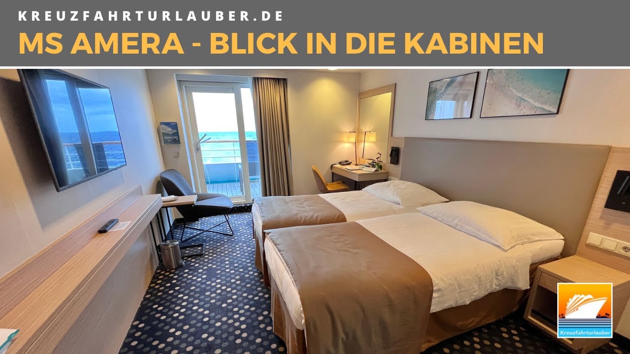 MS Amera - Blick in verschiedene Kabinen und Suiten an Bord (Innen ...