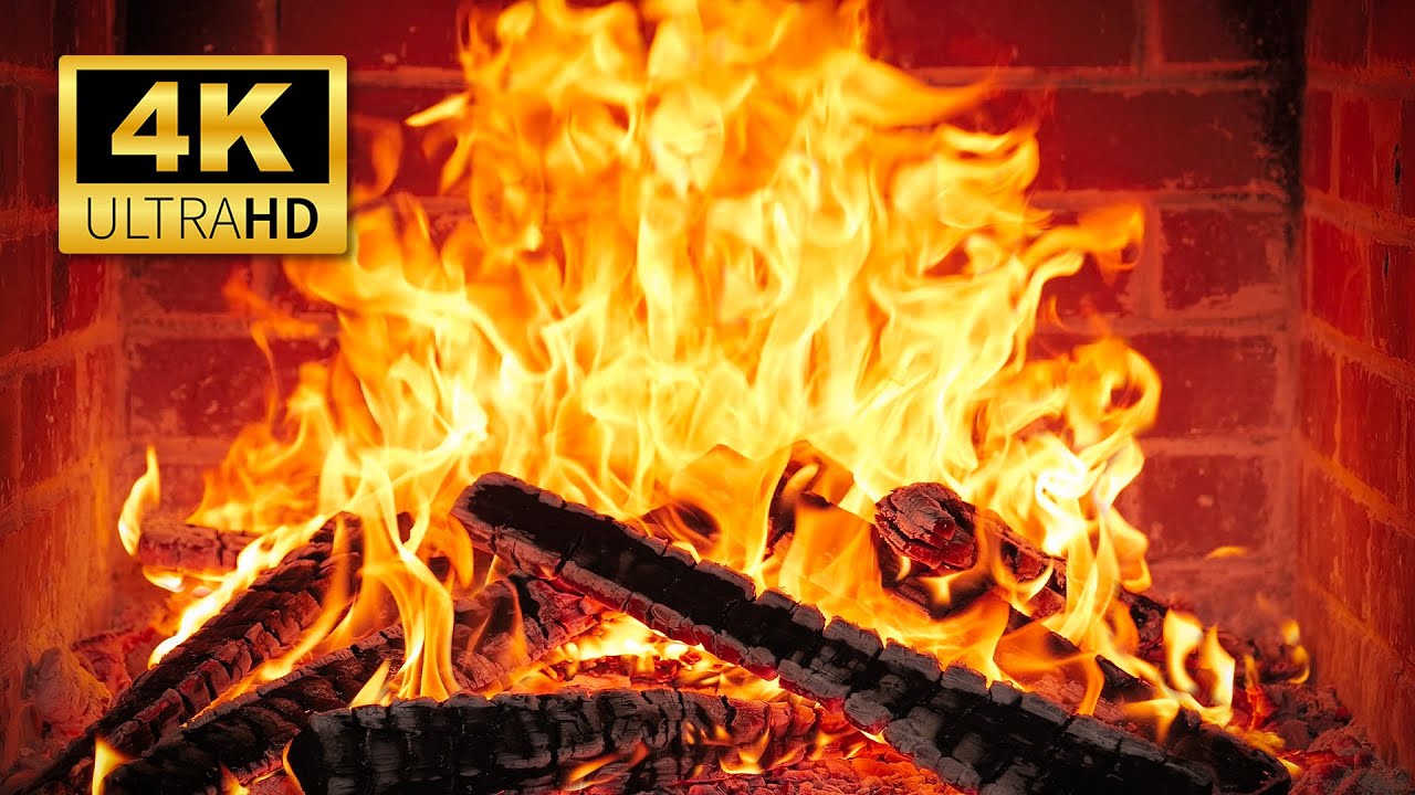 🔥 The Most Realistic Fireplace with Burning Logs and Crackling Fire ...