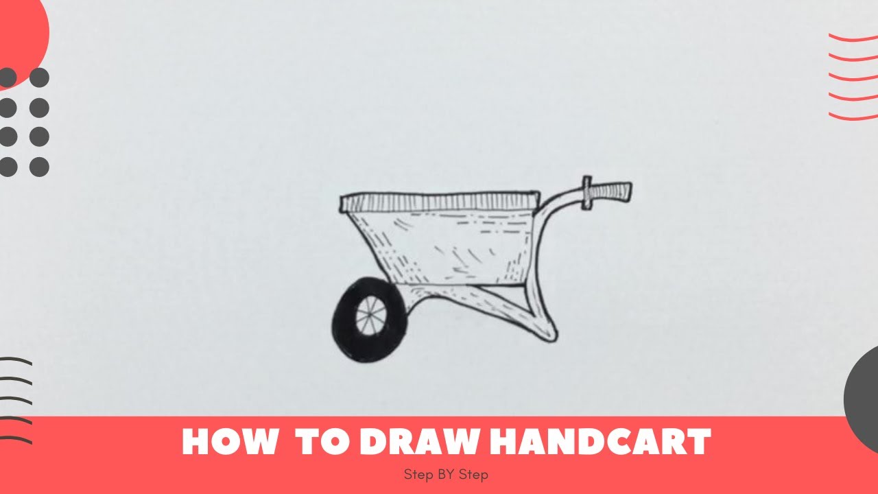 How to Draw Handcart Easy - YouTube
