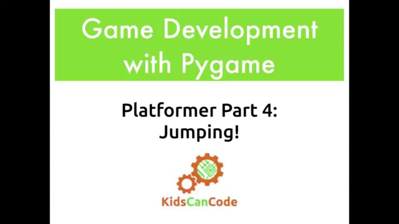 Pygame Platformer Part 4: Jumping - YouTube