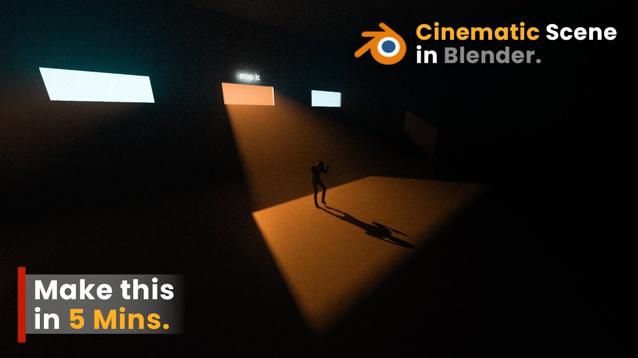 How I made this cinematic scene in 5min | Blender Tutorial - YouTube