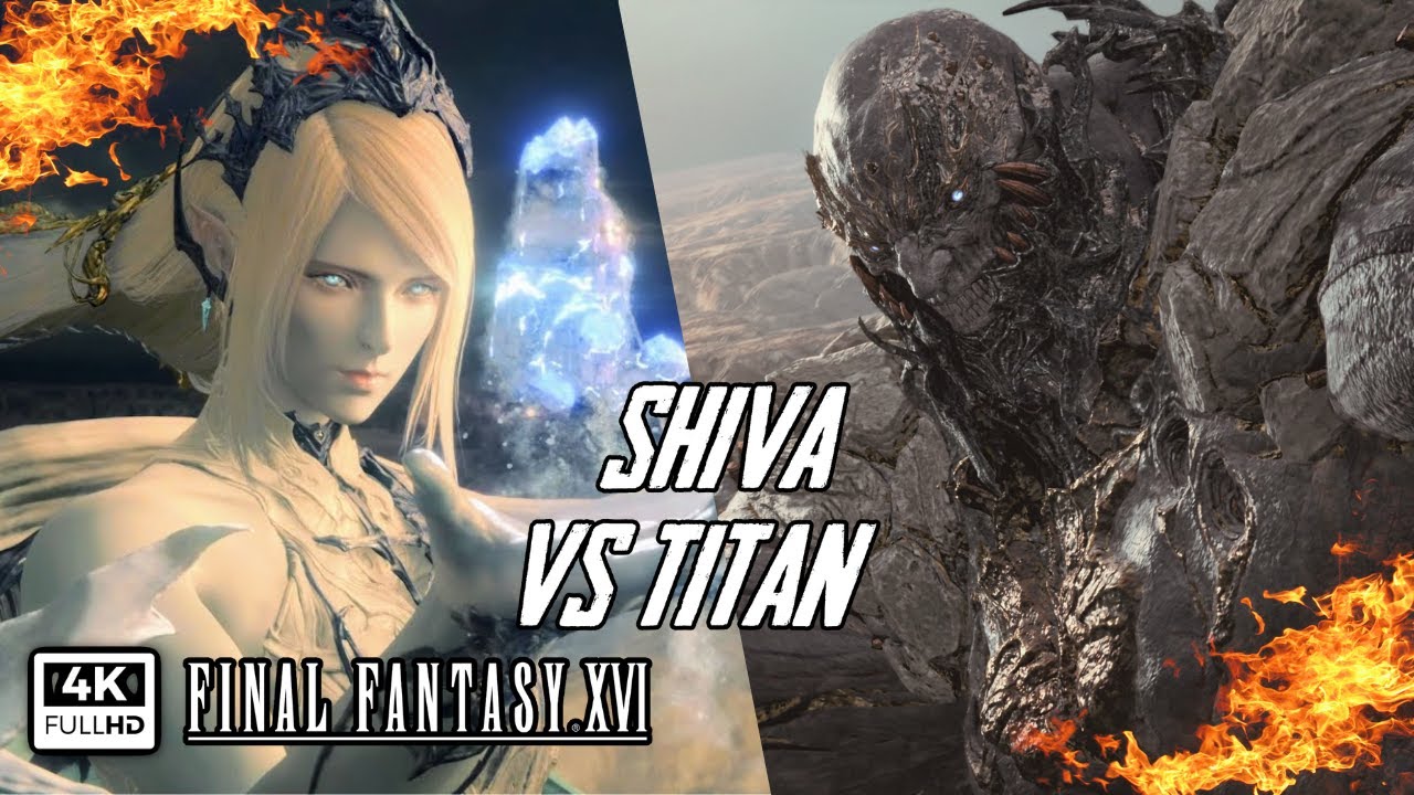 La Epica pelea de Shiva vs. Titan (Final Fantasy XVI) - YouTube