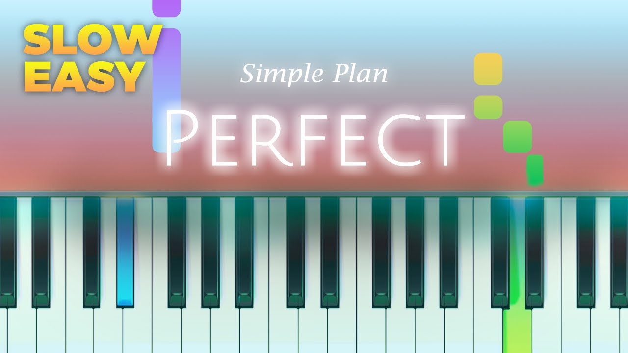 Simple Plan - Perfect - SLOW EASY Piano TUTORIAL by Piano Fun Play ...