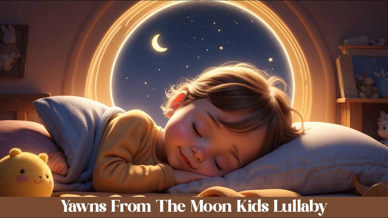 🌙💤 Yawns from the Moon | Gentle bedtime lullaby for kids 🌌 - YouTube