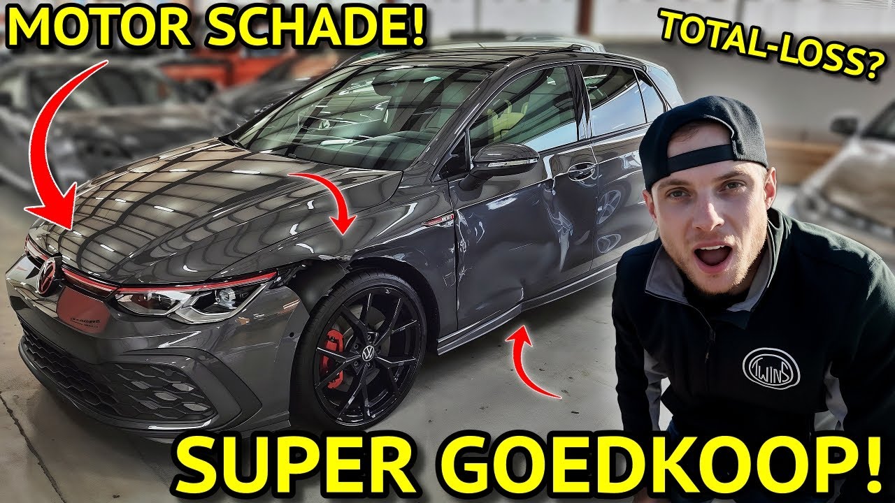 "NIEUW PROJECT" SCHADE VOLKSWAGEN GOLF 8 GTI MET MOTOR SCHADE GEVONDEN ...