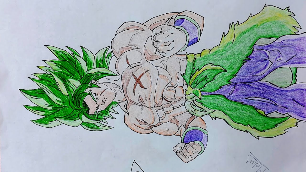 The legendry saiyan broly drawing colour #viral @mahi_arts07 - YouTube