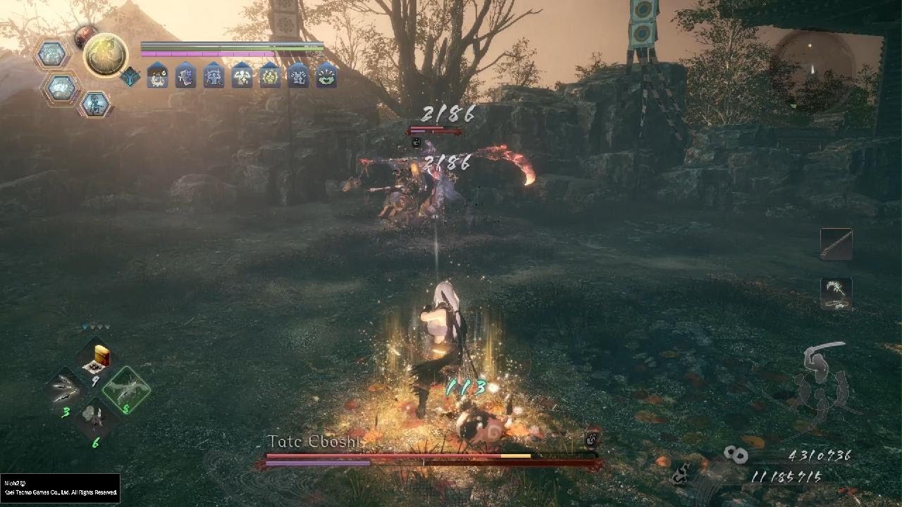 Nioh 2 Remastered - Tate Eboshi Boss fight [No damage] - YouTube