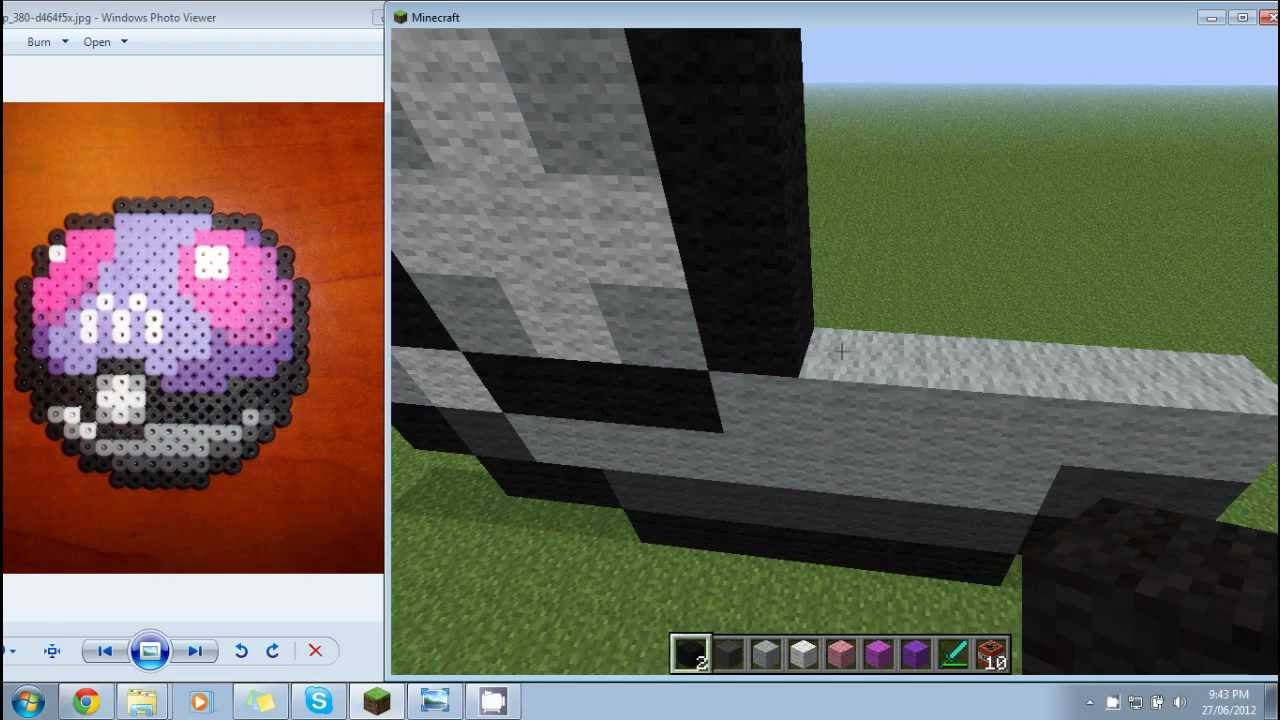 Minecraft Pixel Art Episode 3 Masterball - YouTube