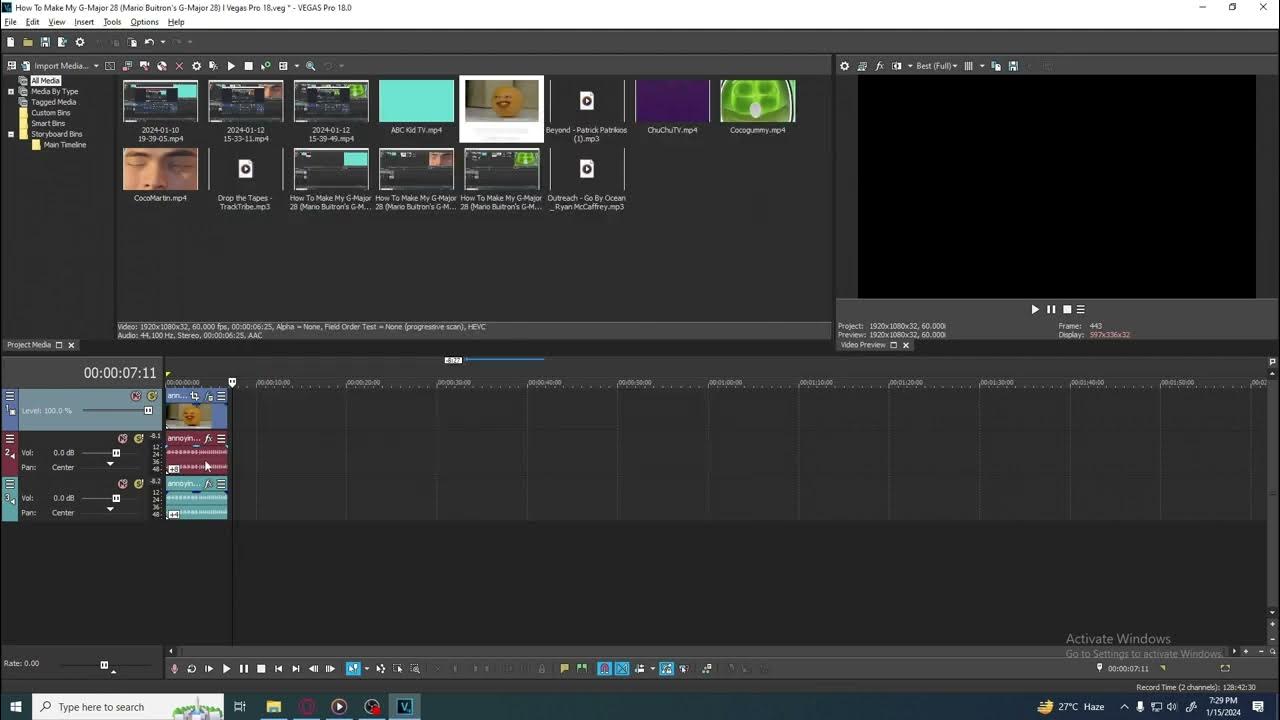 How To Make My G Major 28 Mario Buitron's G Major 28 l Vegas Pro 18 - YouTube