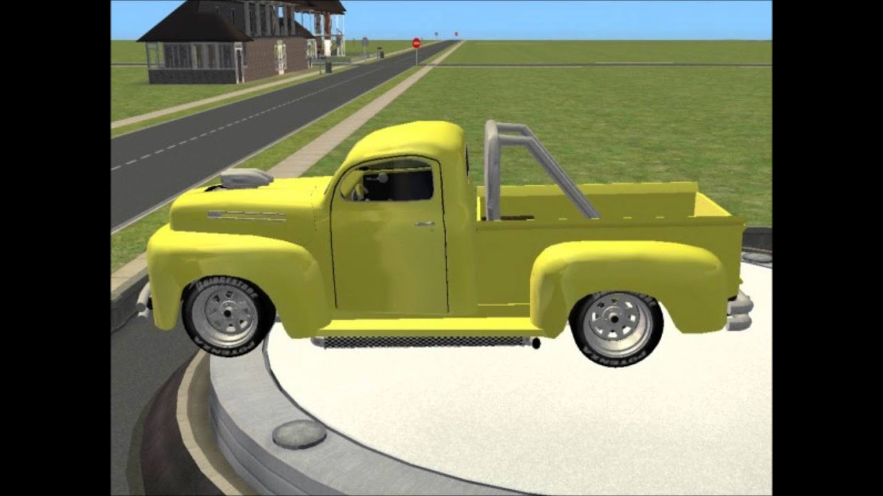 Sims 2 Car Conversion by VoVillia Corp. - 1949 Ford F-1 Hot Rod - YouTube