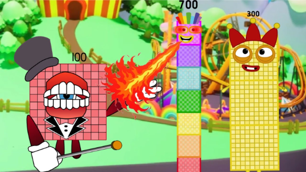 Different Circusblocks Band 100-1000 Vs Normal New Numberblocks - YouTube