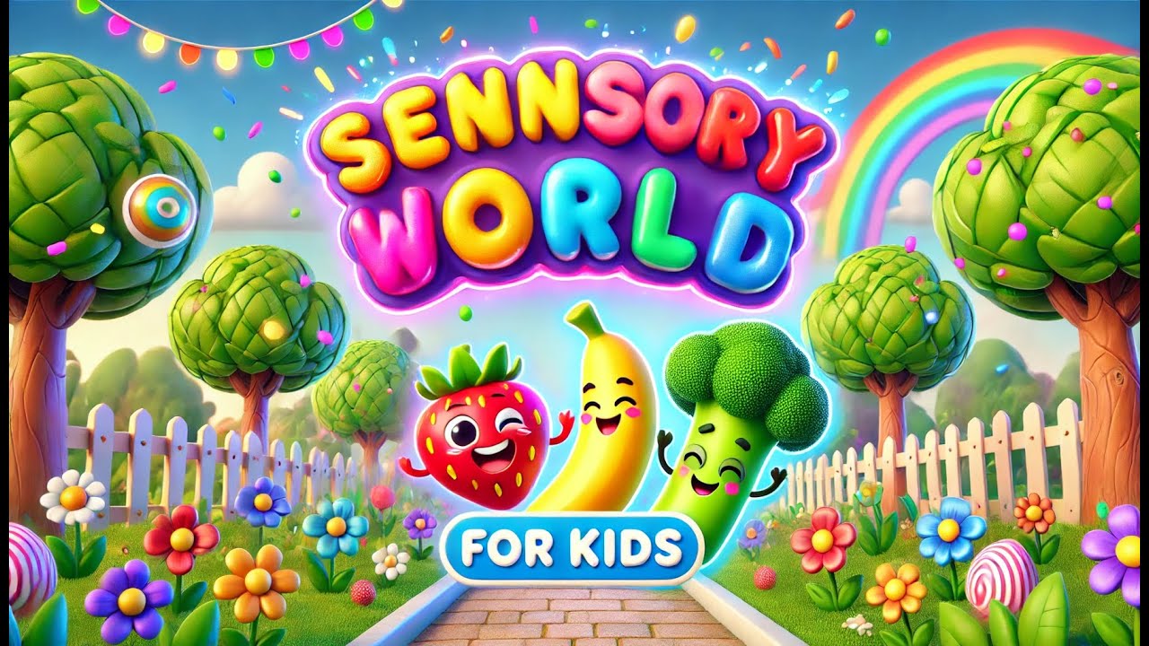 🌈Sensory World for Kids Smoothie Mix!- Fun Dance Video with music and ...