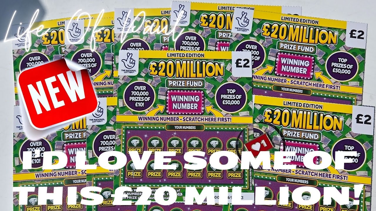 Brand New £2 Lottery Scratch Cards. £20 of the £20 Million scratch ...