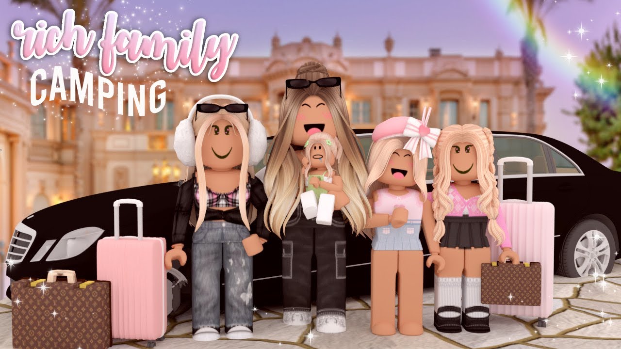 ꒰RICH FAMILY GOES CAMPING꒱ (BLOXBURG ROLEPLAY) || anniella εïз - YouTube