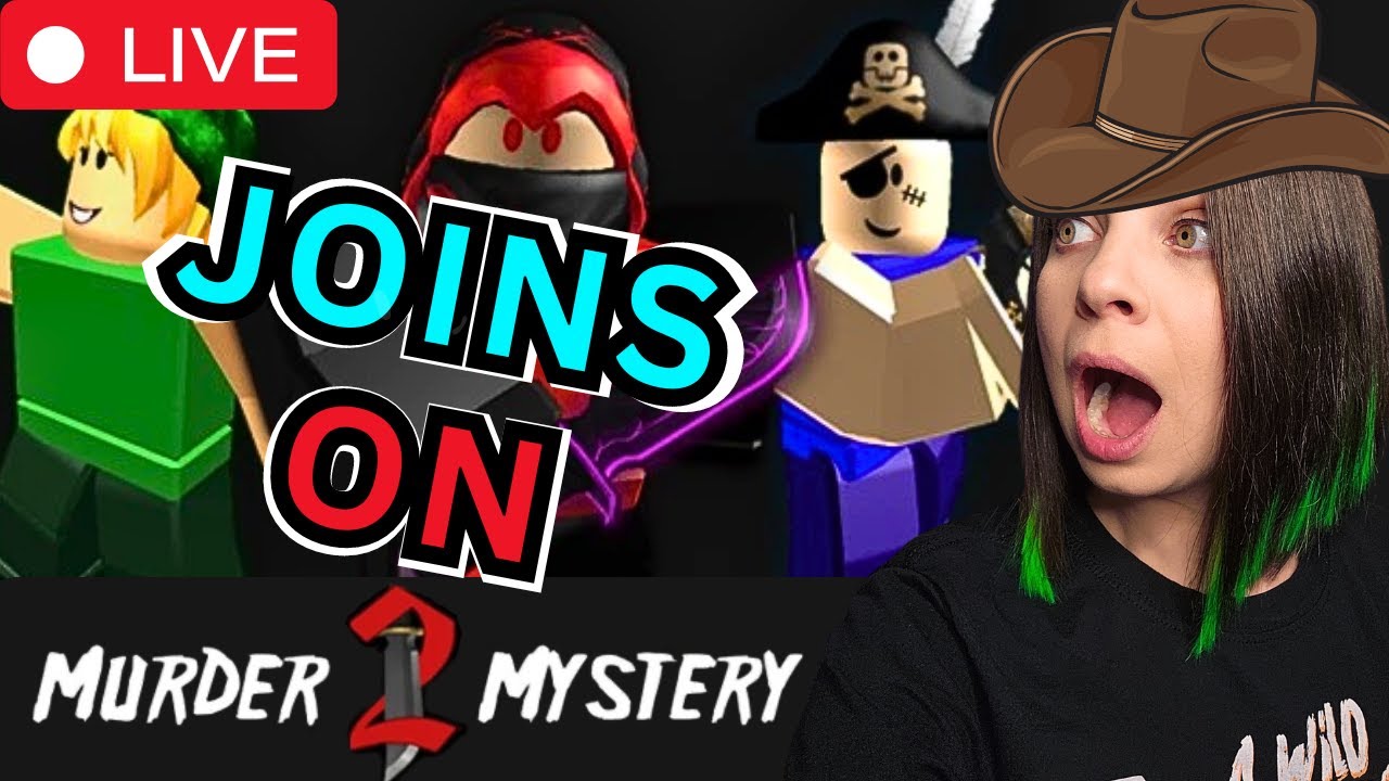 🔴Roblox MM2 as Cowboys | Blade Ball | Joins on | Username: Kiora_Games ...