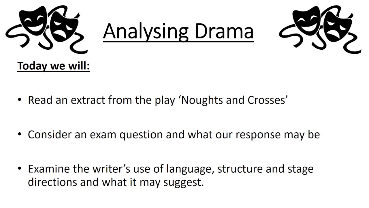 Analysing Drama - version 1 - YouTube
