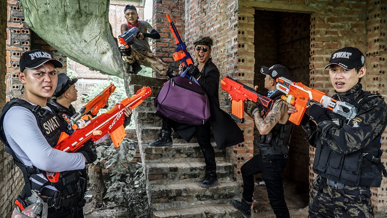 LTT Game Nerf War : Nerf Shooter Warriors SEAL X Nerf Guns Fight Rocket ...