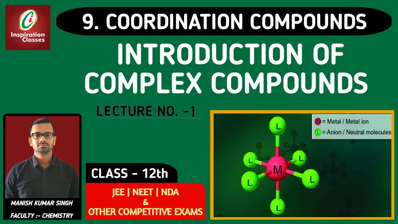 ENGLISH MEDIUM | INTRODUCTION OF COMPLEX COMPOUNDS | CHAPTER - 9 ...