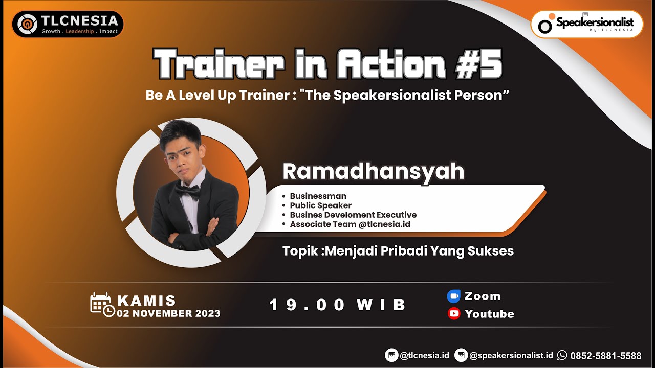 Trainer In Action #5 | Ramadhansyah - Menjadi Pribadi Yang Sukses - YouTube