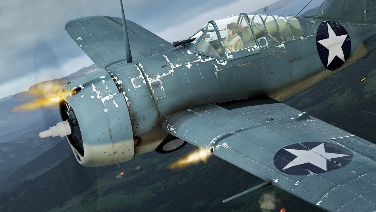 Обзор вылета на F2A-3 Buffalo. СБ. - YouTube