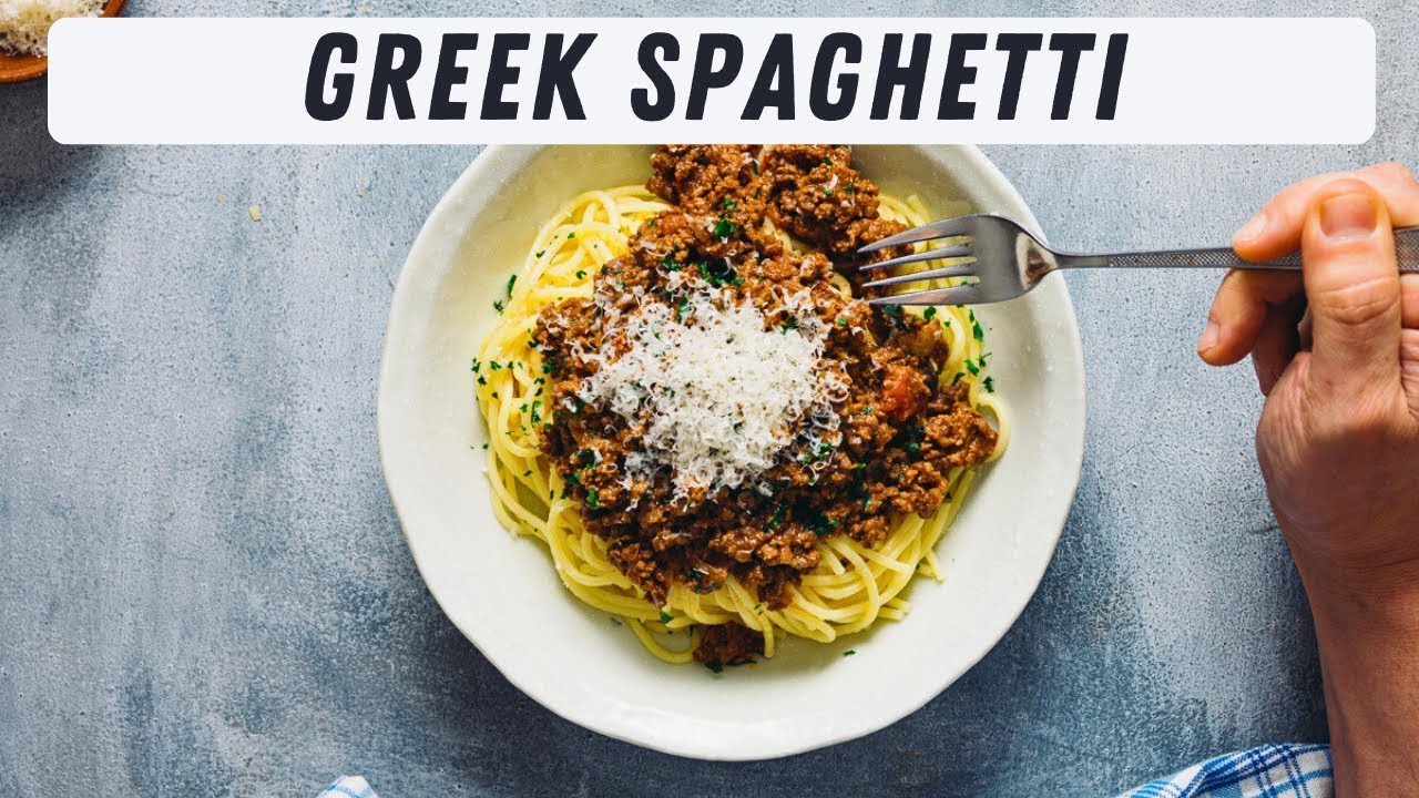 Delicious Greek Spaghetti Recipe - YouTube