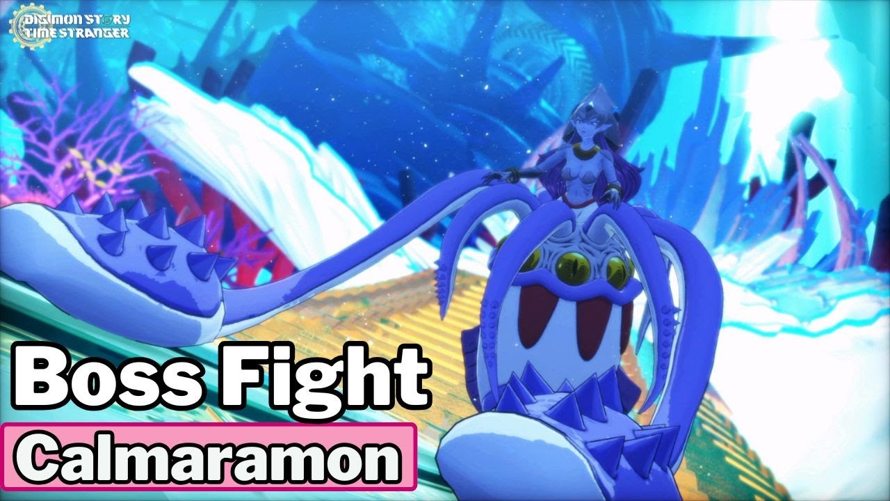 Calmaramon Boss Fight - Digimon Story: Time Stranger - YouTube