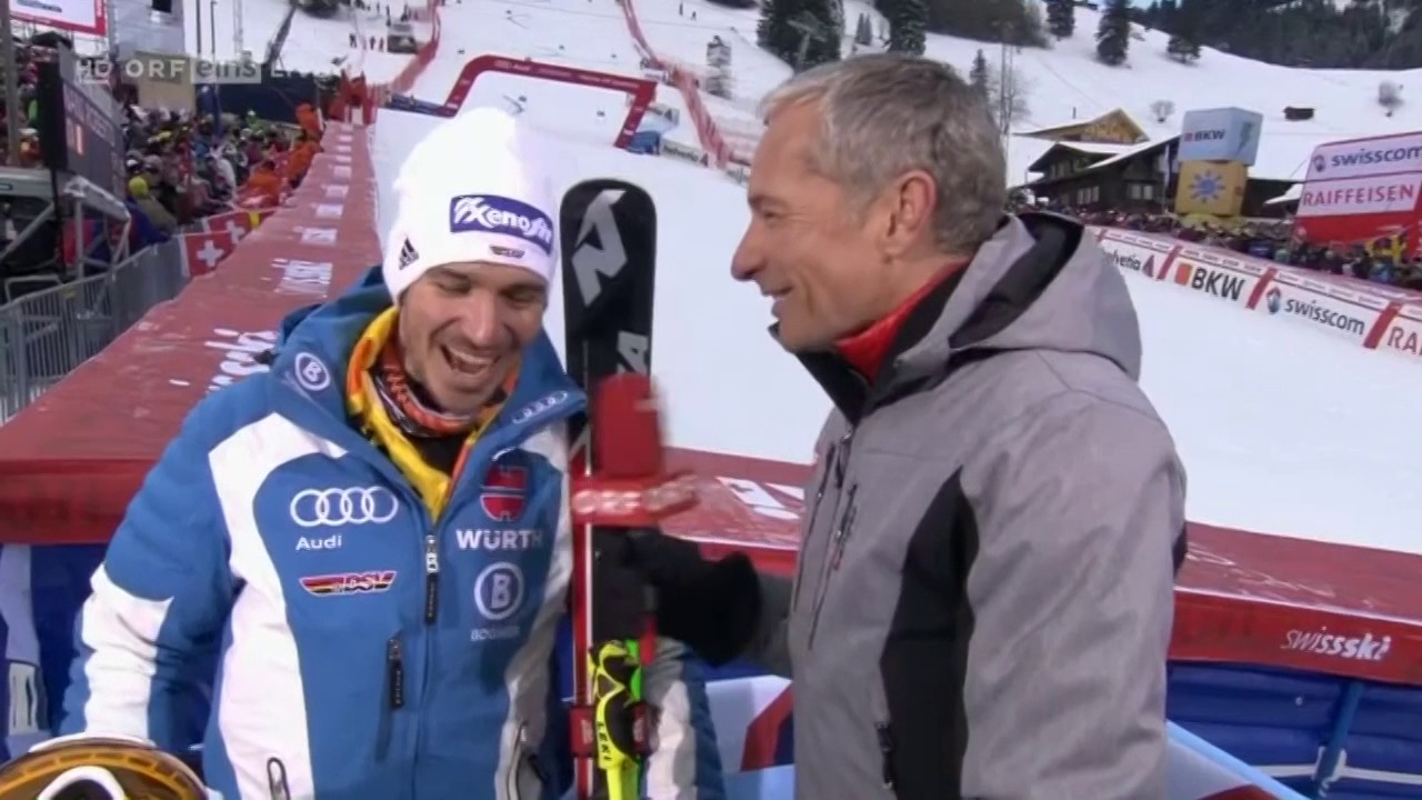 Felix Neureuther lässt die Hose NICHT vor Rainer Pariasek herunter ...